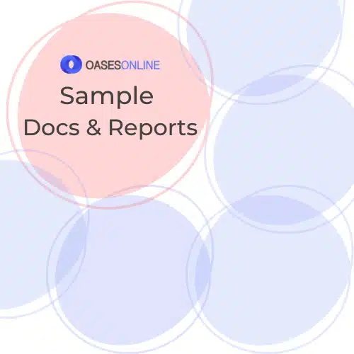 Sample Documents | Oases Reports | Oases Tutor Software
